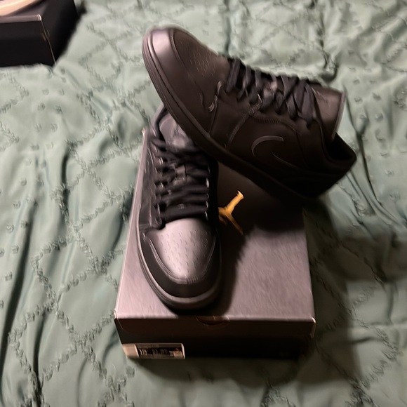 Jordan | Shoes | Jordan Low Size 15 Triple Black Color Combo | Poshmark